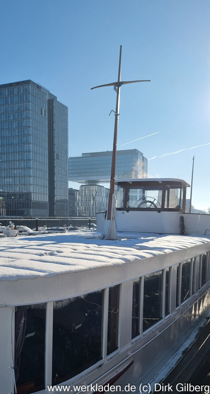 Dirk Gilberg - Fotografie "Schnee im Rheinauhafen" Edition im Werkladen
